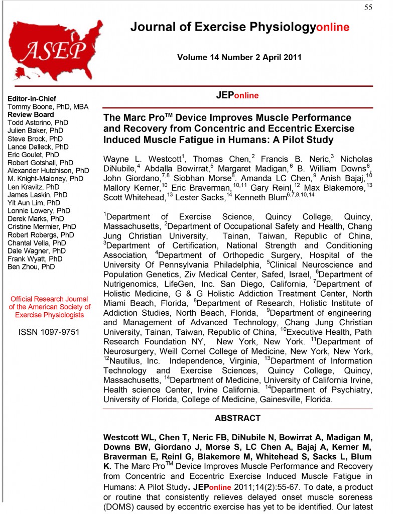 Research Shows: Marc Pro Improves Muscle Recovery & Performance